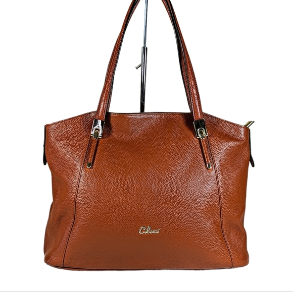 Cluci | Bags | Cluci Leather Camel Colored Tote Satchel Bag | Poshmark